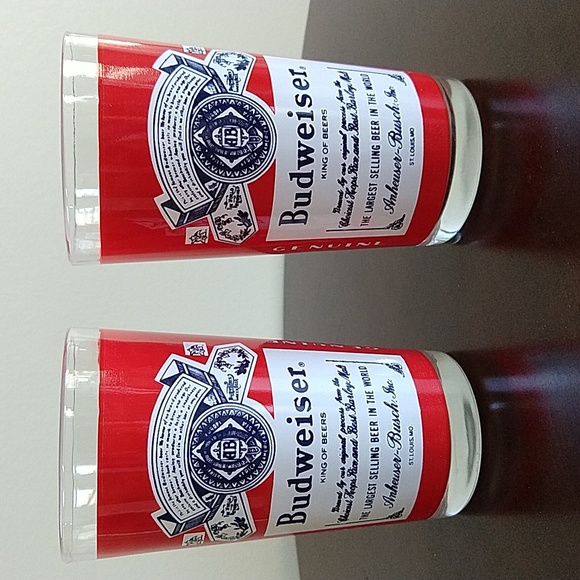 Kitchen | Vintage Budweiser Glass Set Of 2 | Poshmark